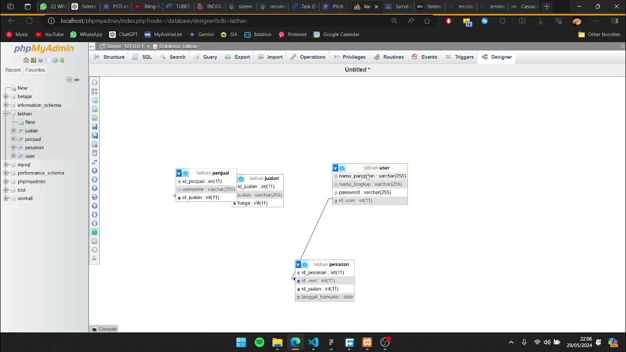 Cara Atur Foreign Key di phpMyAdmin - YouTube