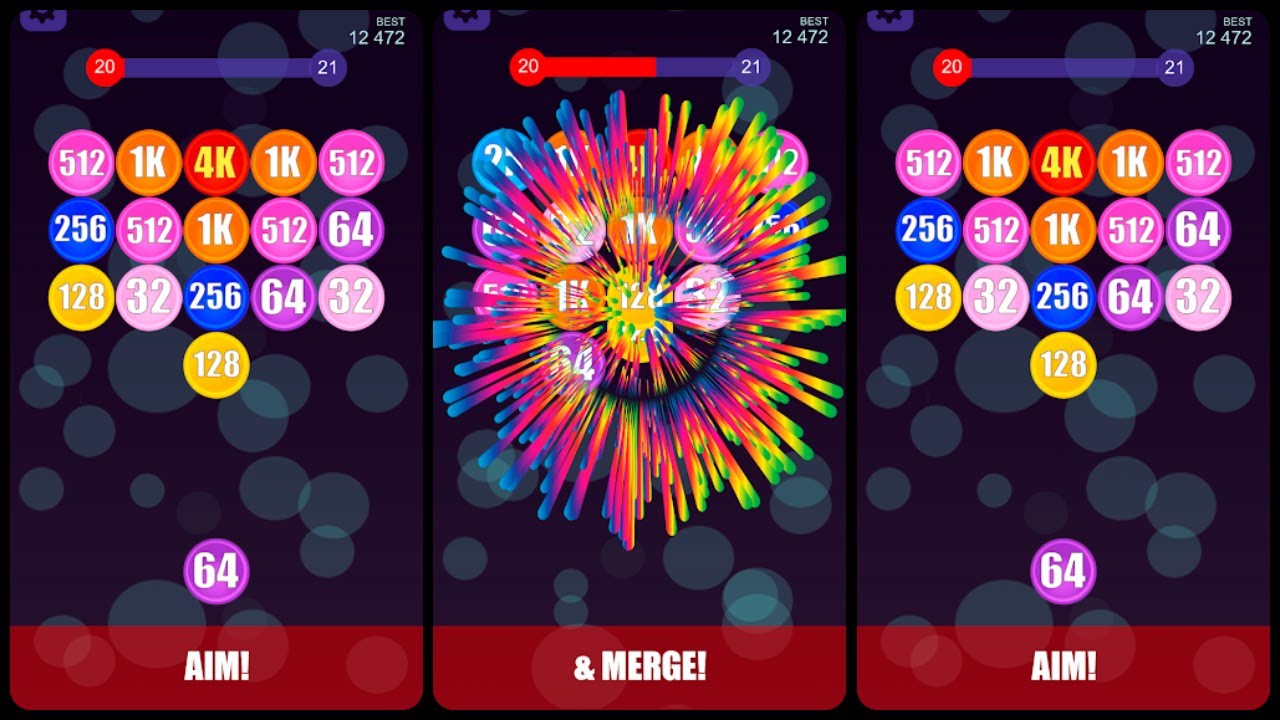 Merge Dots 2K - shoot balls, s Gameplay Android Mobile - YouTube