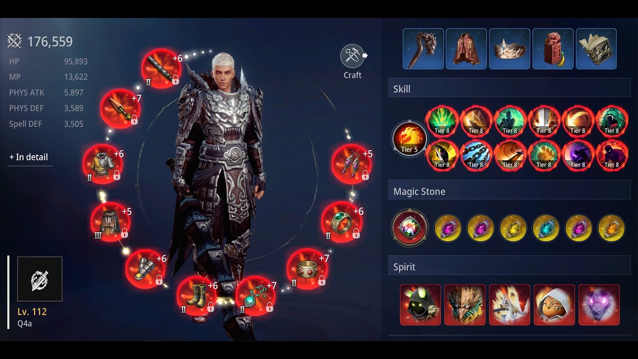 Mir4 Global Server- Reduction Warrior lvl 114-180kPS random pvp 22 ...