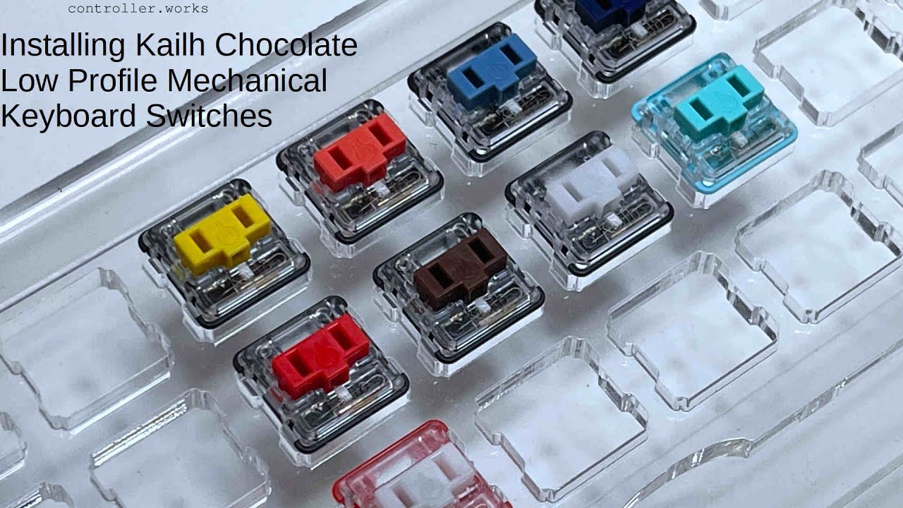 Kailh Chocolate Switch Installation - YouTube