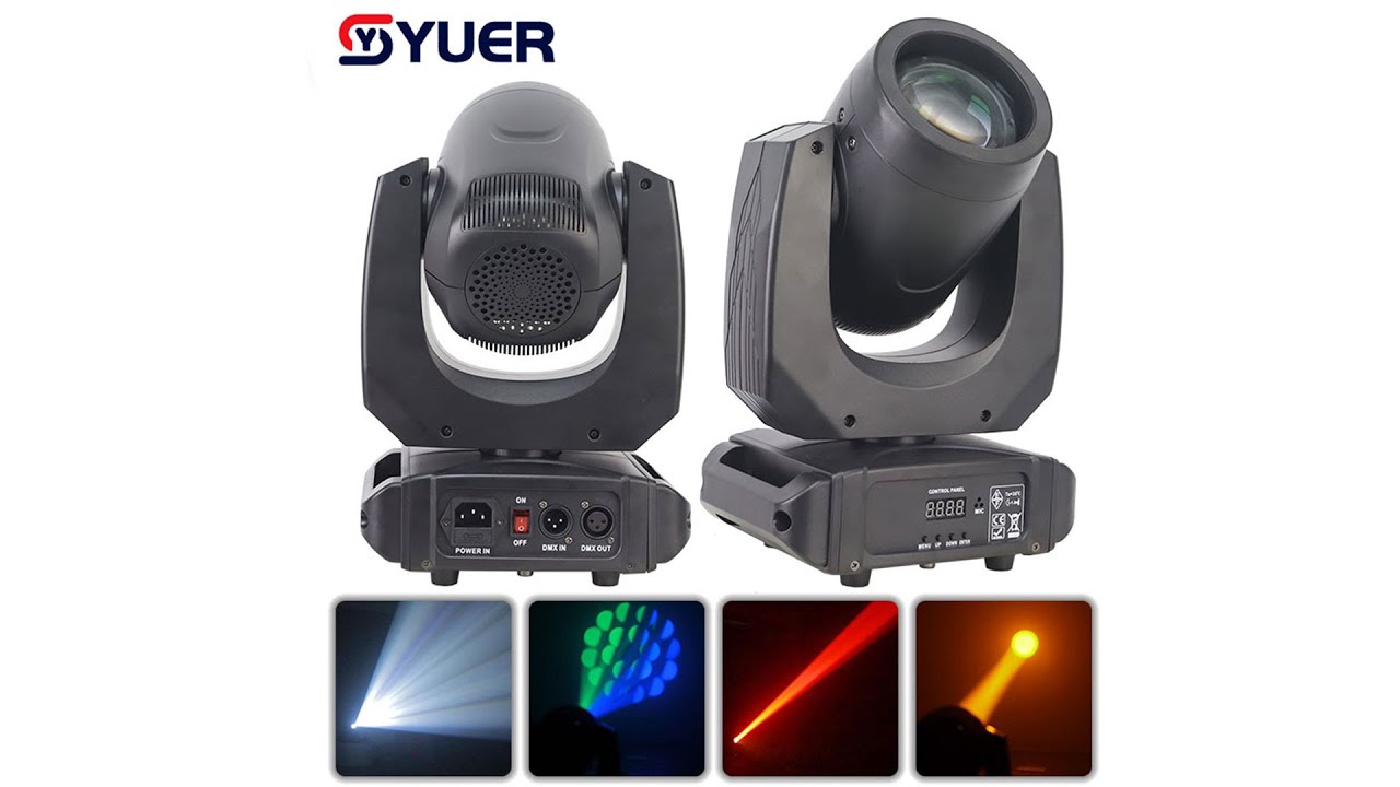 YUER™️ LED 200W Beam Moving Head Audience Lighting DJ Disco Stage Light ...