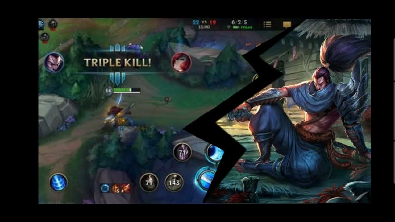 League of Legends Wild Rift Yasuo Gameplay - YouTube