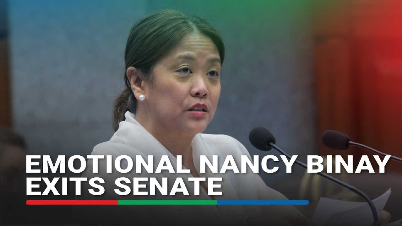 Nancy Binay bids farewell to Senate office, staff | ABS-CBN News - YouTube