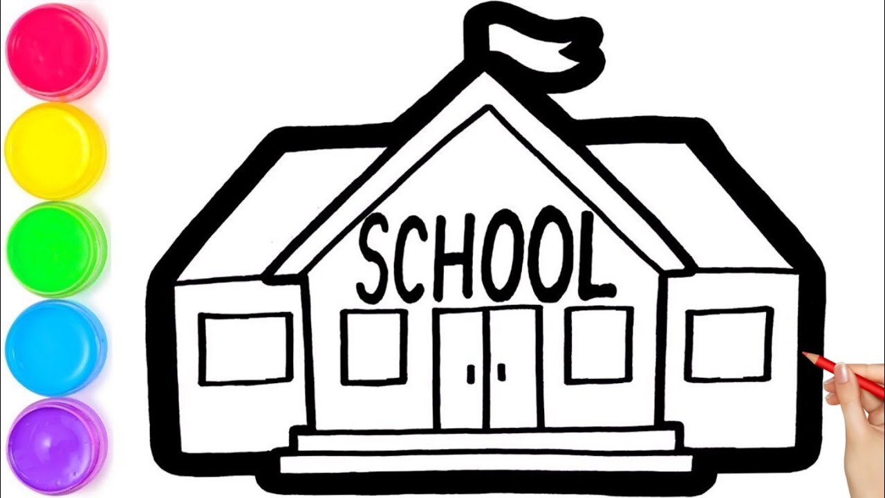 Easy School drawing, painting and colouring for kids, toodles ideas for ...