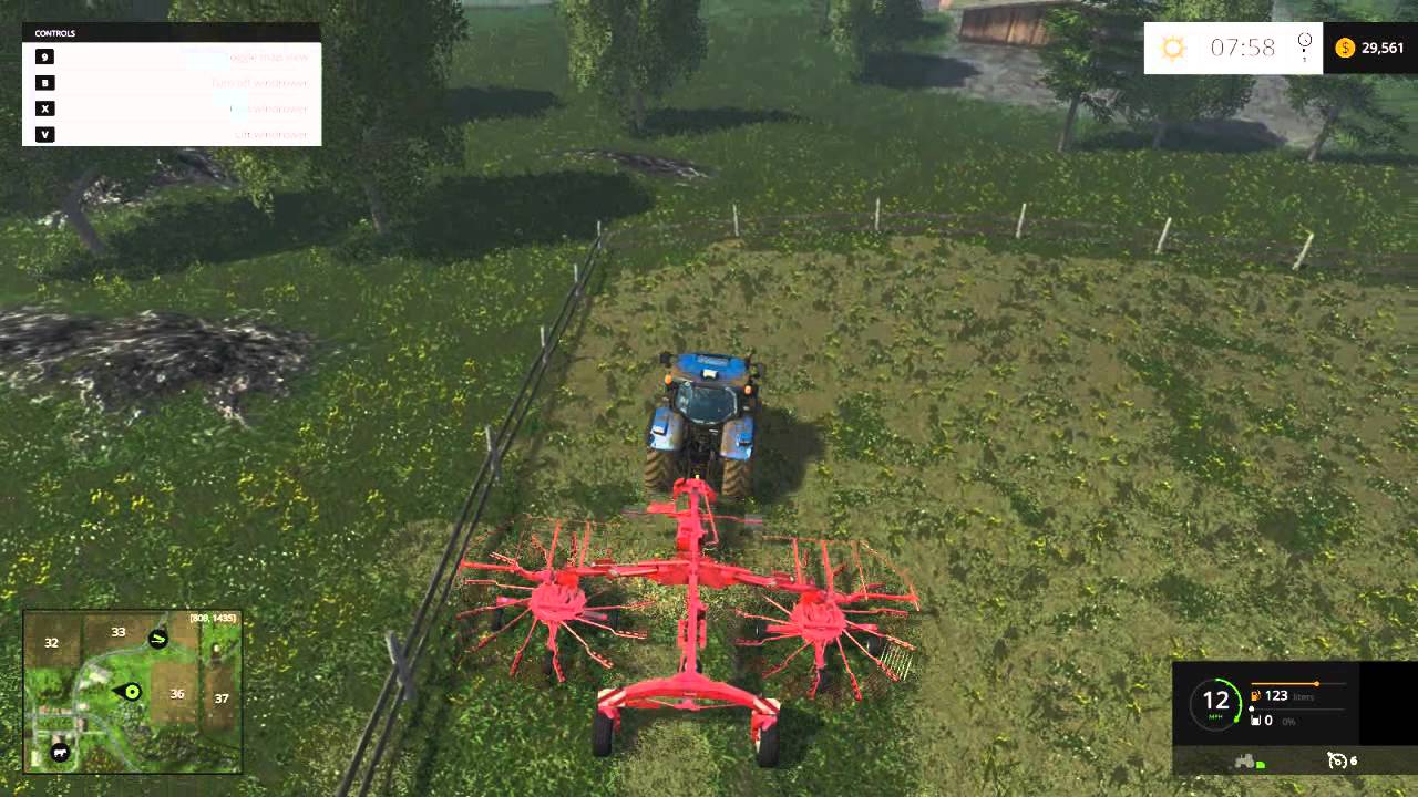 Farming Simulator Ep. 08, Baling Hay - YouTube