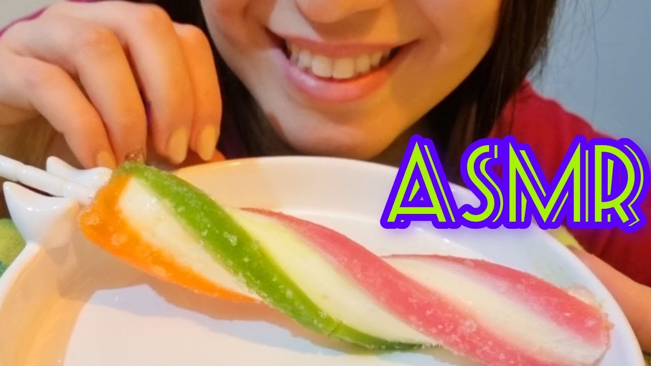 ASMR EATING delicious and attractive colored ice cream | ASMR EATING ...