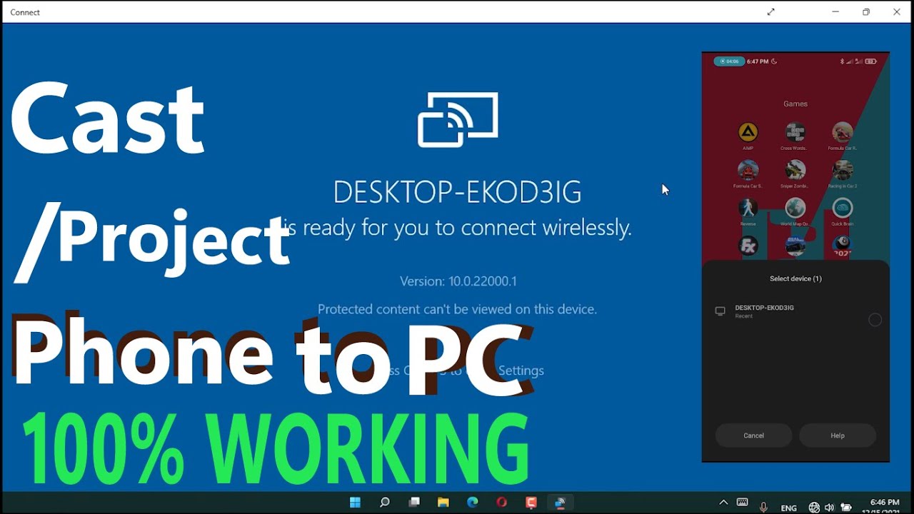 Cast/Project Your MIUI-Android to Your PC - YouTube
