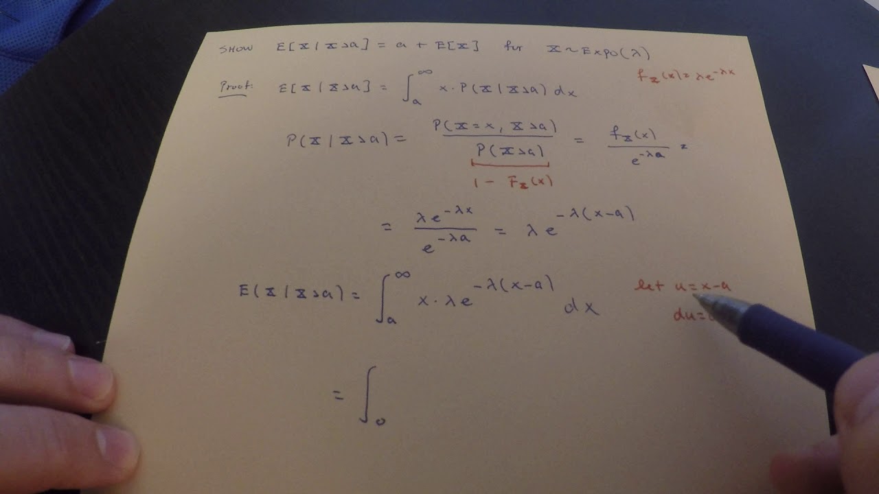 Exam P MUST KNOW | Exponential RV & Expectation - YouTube