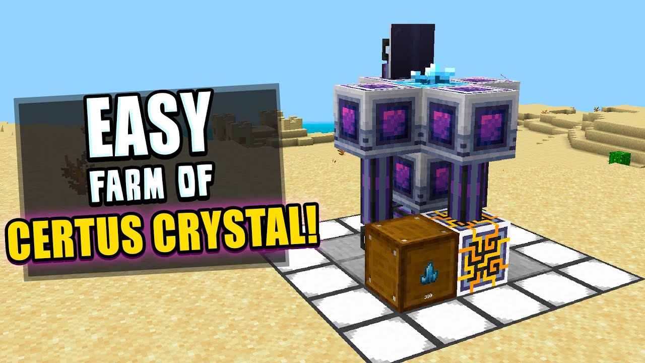 HOW MAKE A SIMPLE FARM OF CERTUS CRYSTAL! - YouTube