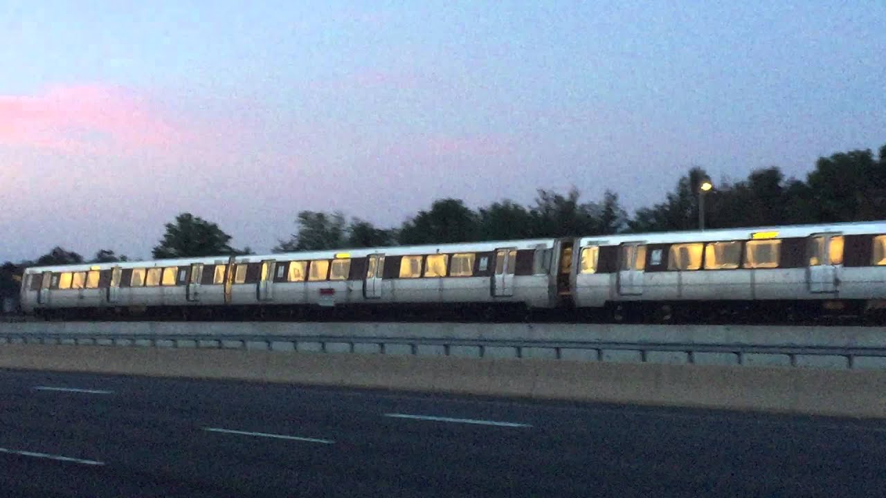WMATA Metrorail: Silver Line Train Arriving at Whiele Ave Station - YouTube