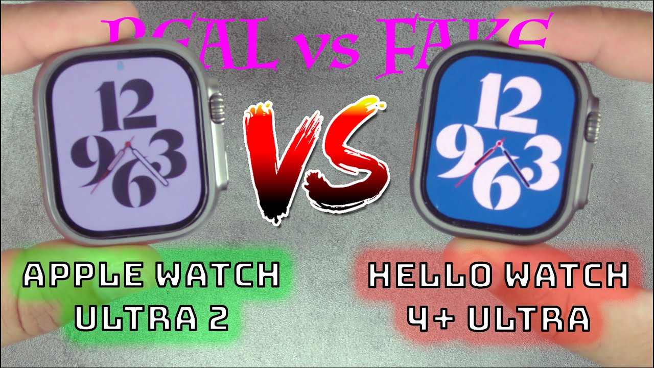 REAL vs FAKE: Apple Watch Ultra 2 VS Hello Watch 4+ Ultra The Fake Has ...