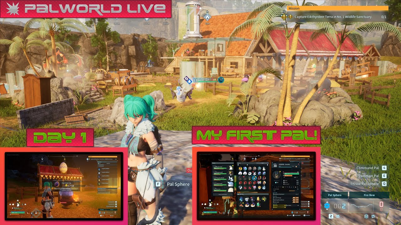 First Day Playing PALWORLD on PC 🔥 Live Gameplay | New Adventure Begins ...