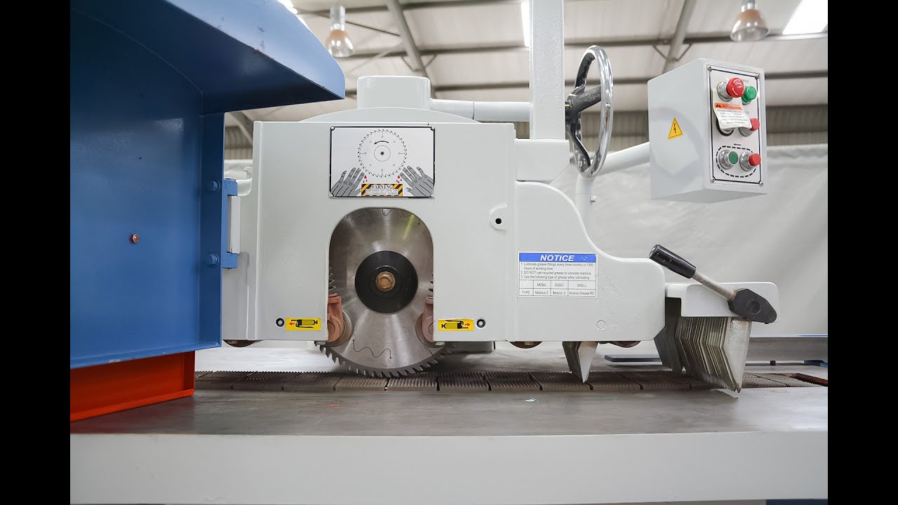 Woodman Straight Line Rip Saw With Lazer sight | GFP Machines - YouTube