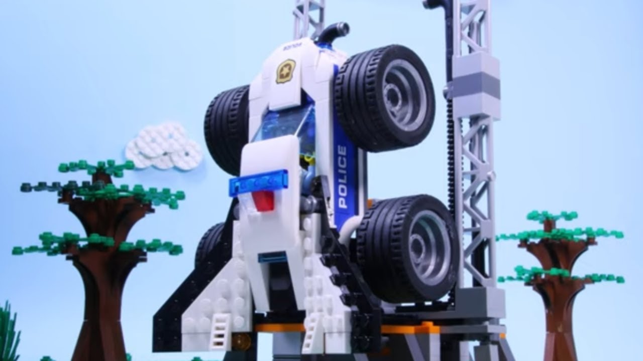 LEGO Experimental Police Space Car! STOP MOTION LEGO Police Astronaut ...