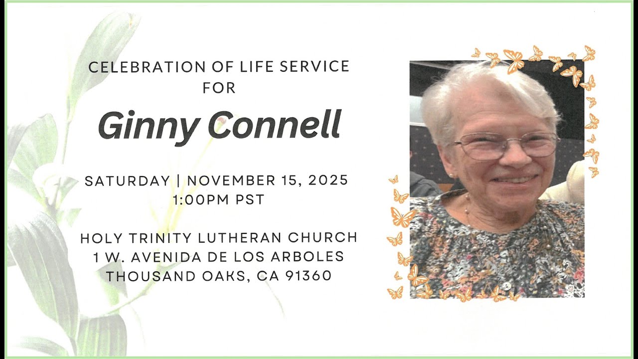 Celebration of Life for Virginia Connell - YouTube