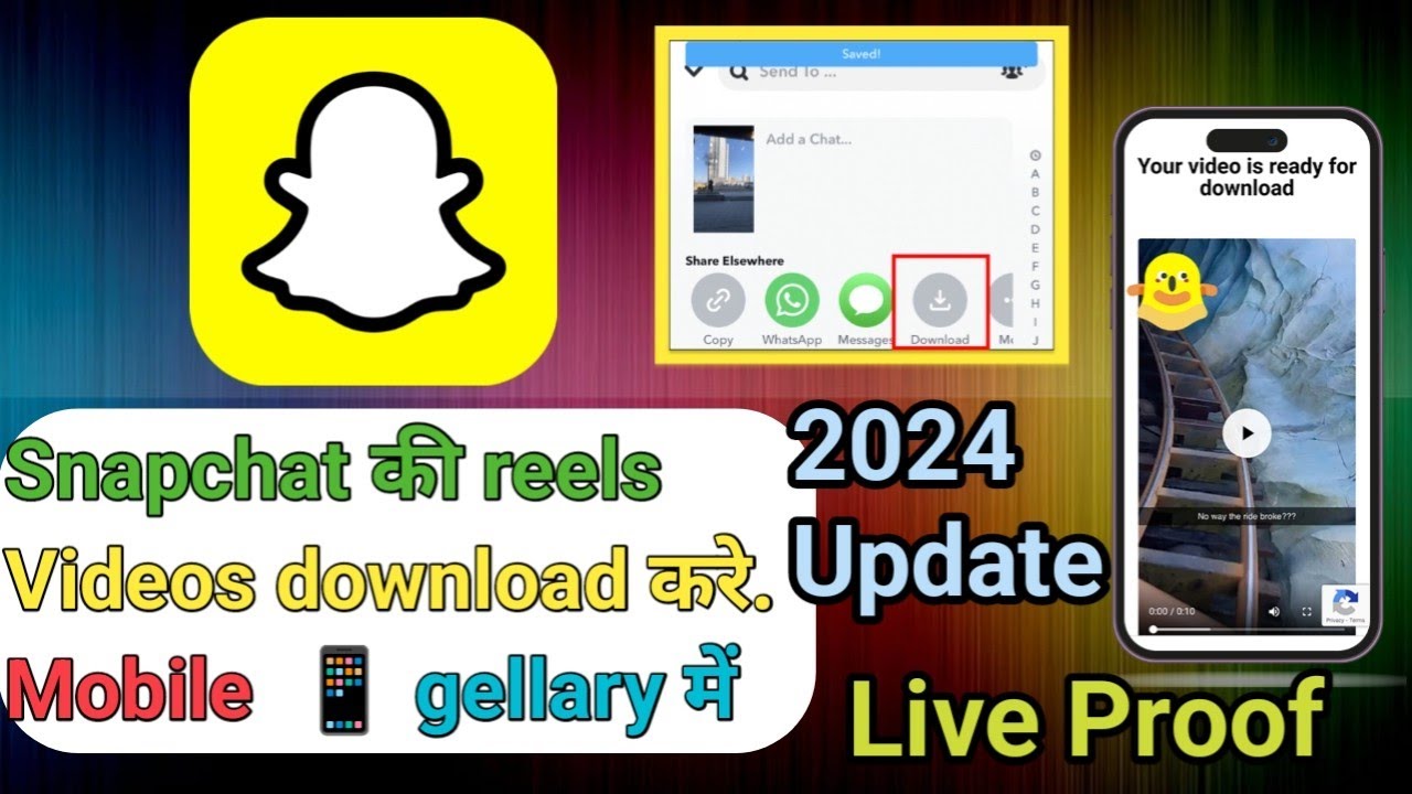 How to download Snapchat videos | Snapchat me video save kaise kare ...