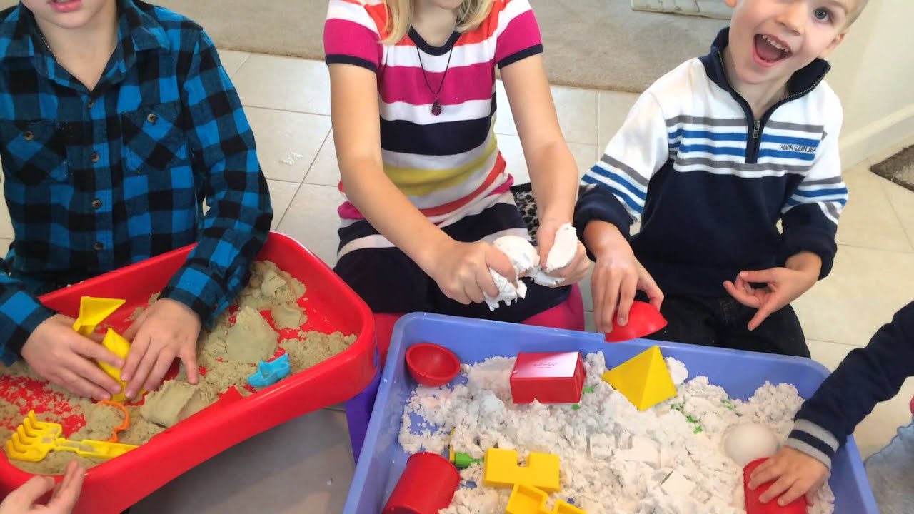 Kinetic Sand Comparison: Living Sands Vs. Cra-Z-Sand - YouTube