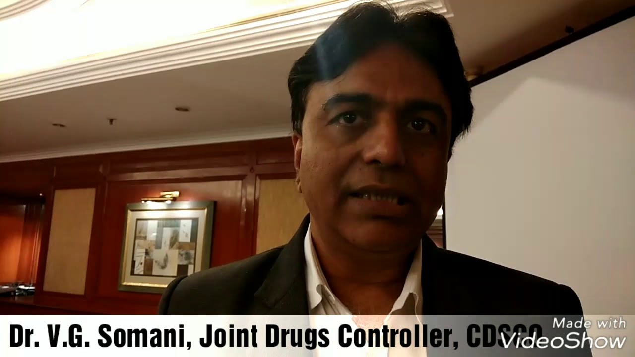 Dr. V.G. Somani, Joint Drugs Controller, CDSCO - YouTube
