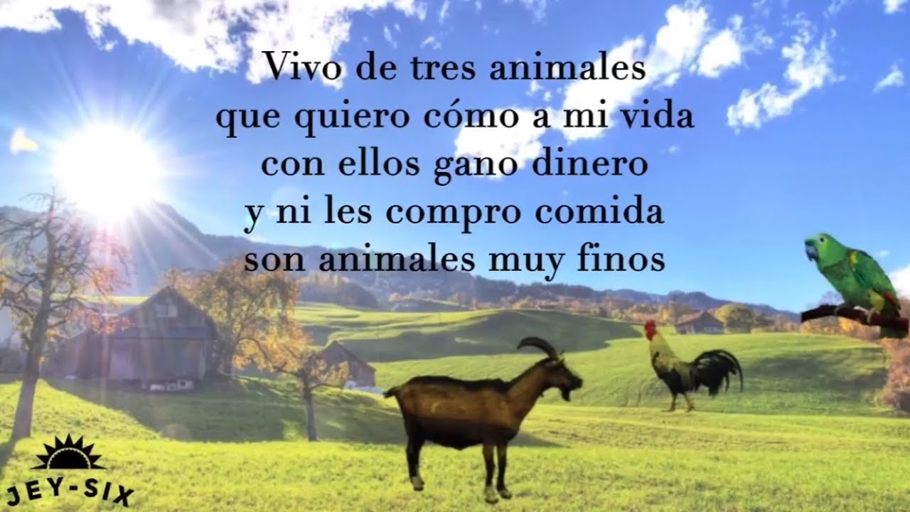 Mis tres animales - Los Tucanes de Tijuana (Letra) - YouTube
