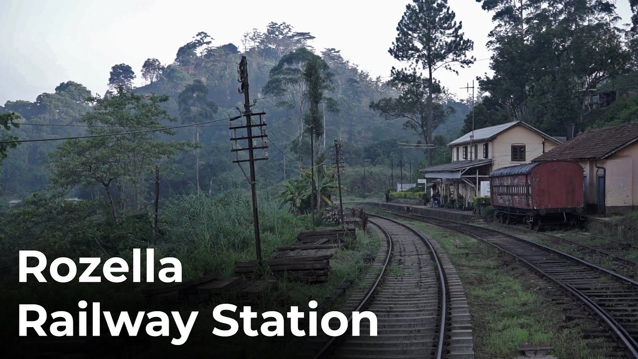 Rozella Railway Station in Sri Lanka Railways - YouTube
