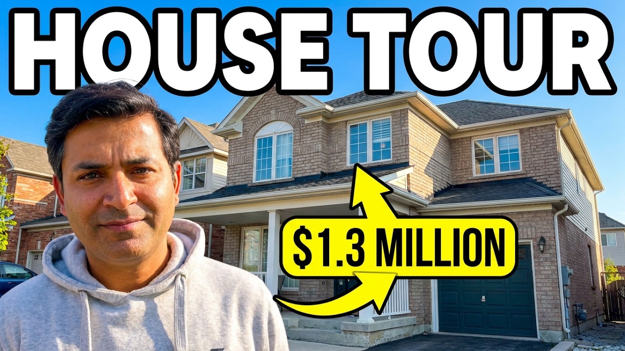 HOME TOUR of INDIAN FAMILY IN CANADA - YouTube
