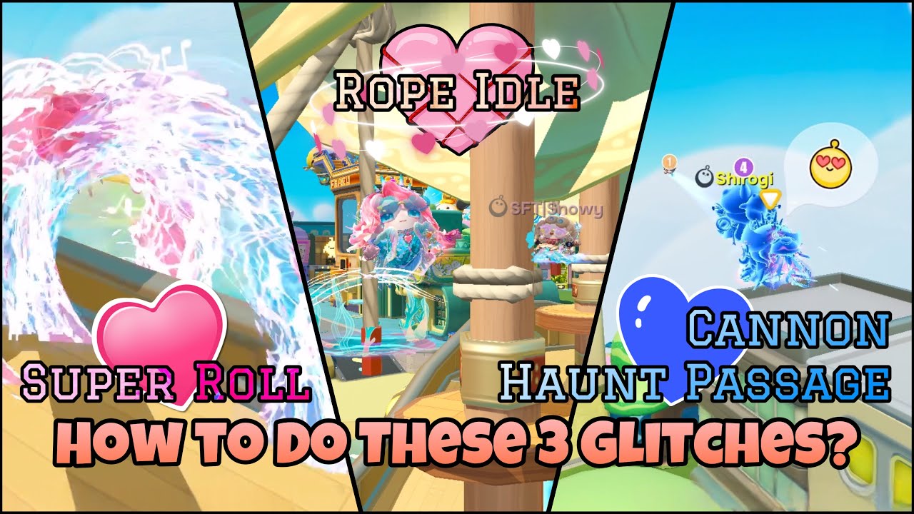 Eggy Party - How to Do Super Roll/Rope Idle/Cannon Haunt Passage Glitch ...