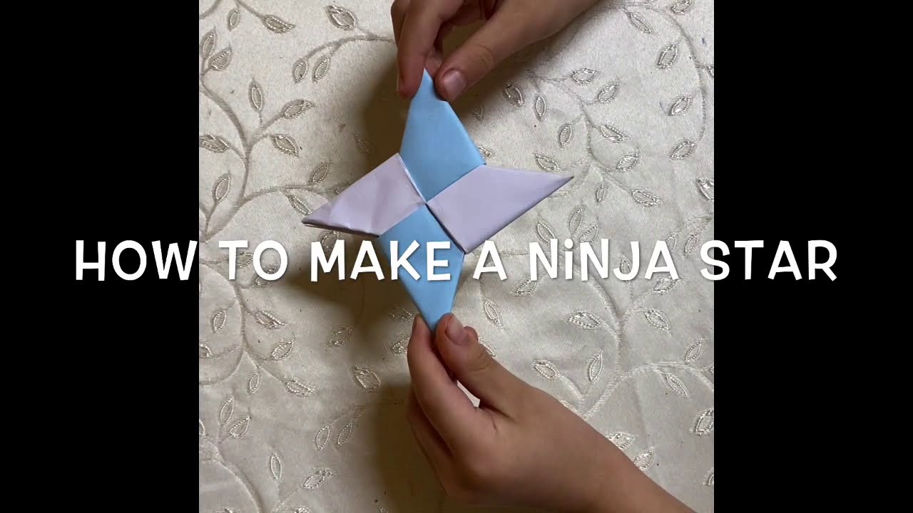 How To Make A Simple Ninja Star? Easy steps - YouTube
