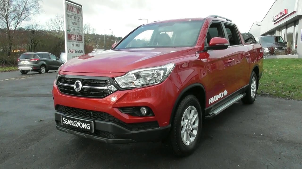 SsangYong MUSSO 2.2 RHINO AUTO finished in Indian Red ,video walkaround ...