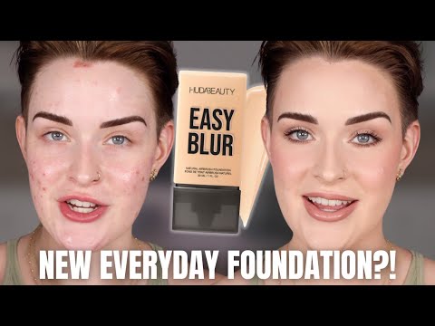 Huda Beauty Easy Blur Foundation | 2 day wear test on combo skin!