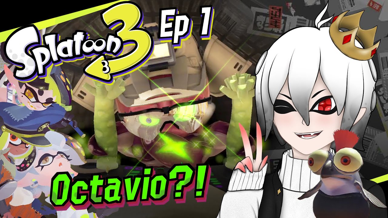 Octavio🐙 Vs OP Small Fry🐟 (1st Boss) | Splatoon 3 Story Ep 1 Lets Play ...