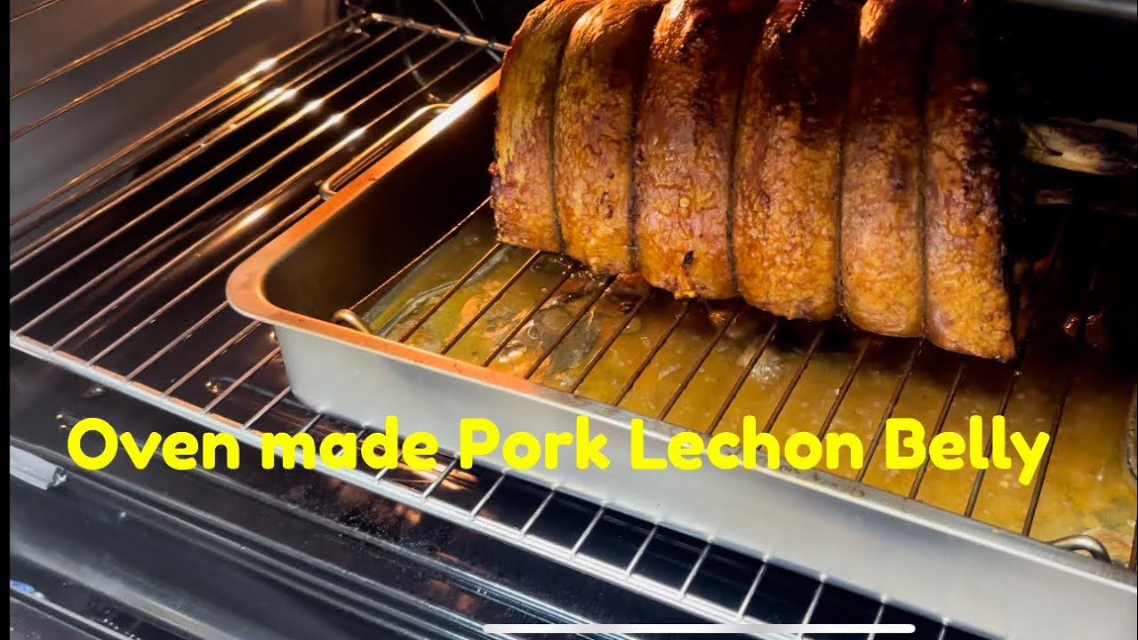 Oven made pork lechon belly - YouTube