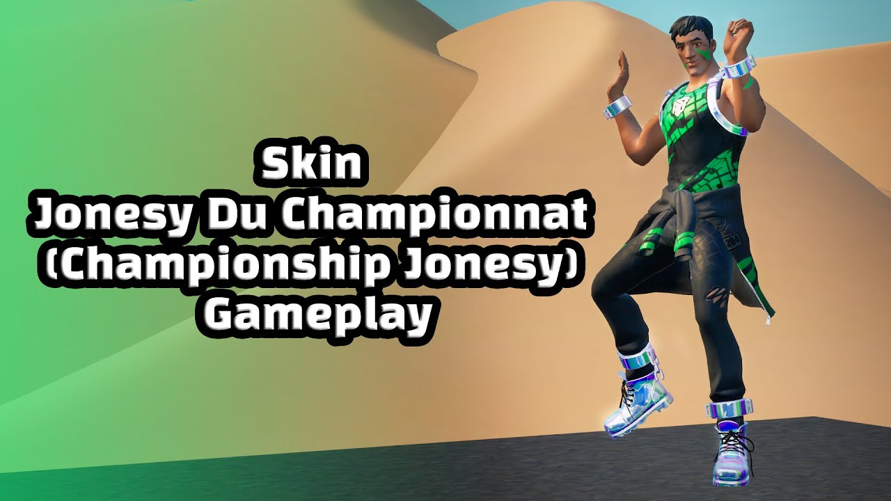 Skin Jonesy Du Championnat (Championship Jonesy) Gameplay Fortnite ...