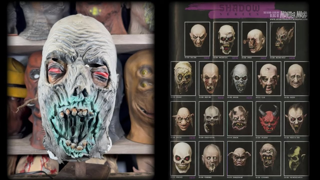 Distortions Unlimited "Shivers" Halloween Mask - YouTube