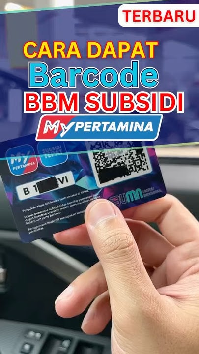 Cara Daftar Kode QR BBM Subsidi MyPertamina | Cetak Kartu BBM Subsidi My Pertamina - YouTube
