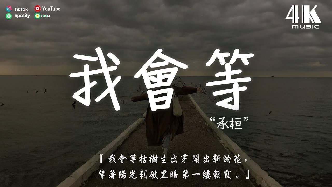 承桓 我會等『我會等枯樹生出芽 開出新的花,等著陽光刺破黑暗 第一縷朝霞。』【高音質動態歌詞lyrics】♫ Youtube