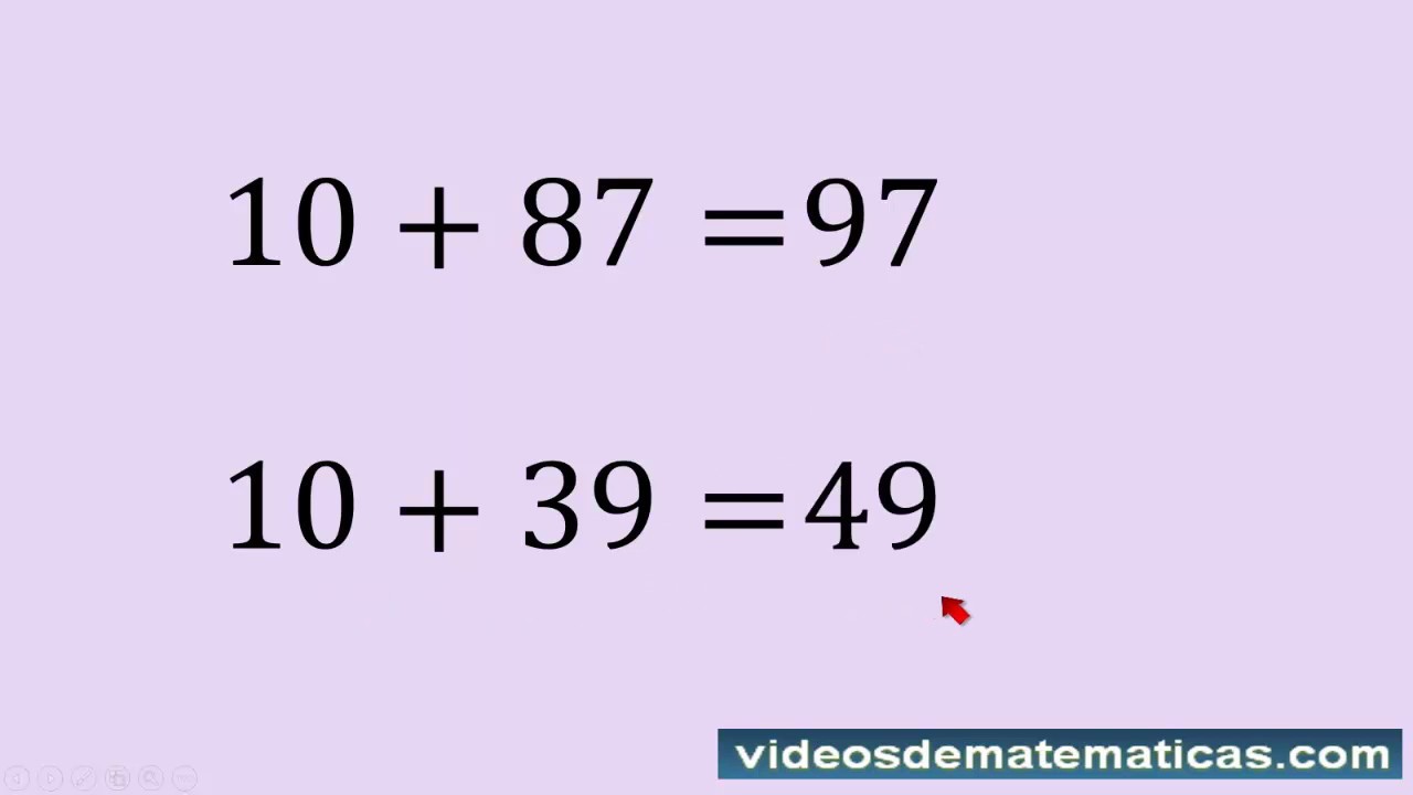 Como sumar mentalmente facil y rapido - YouTube