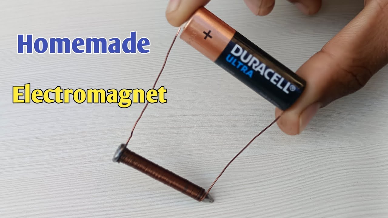 How To Make A Simple Electromagnet At Home YouTube