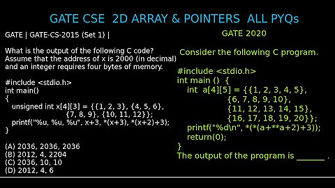 C PROGRAMMING |GATE CS/IT PYQ | PREVIOUS YEARS QUESTION | OUTPUT QUESTIONS | QUESTIONS ON C ...