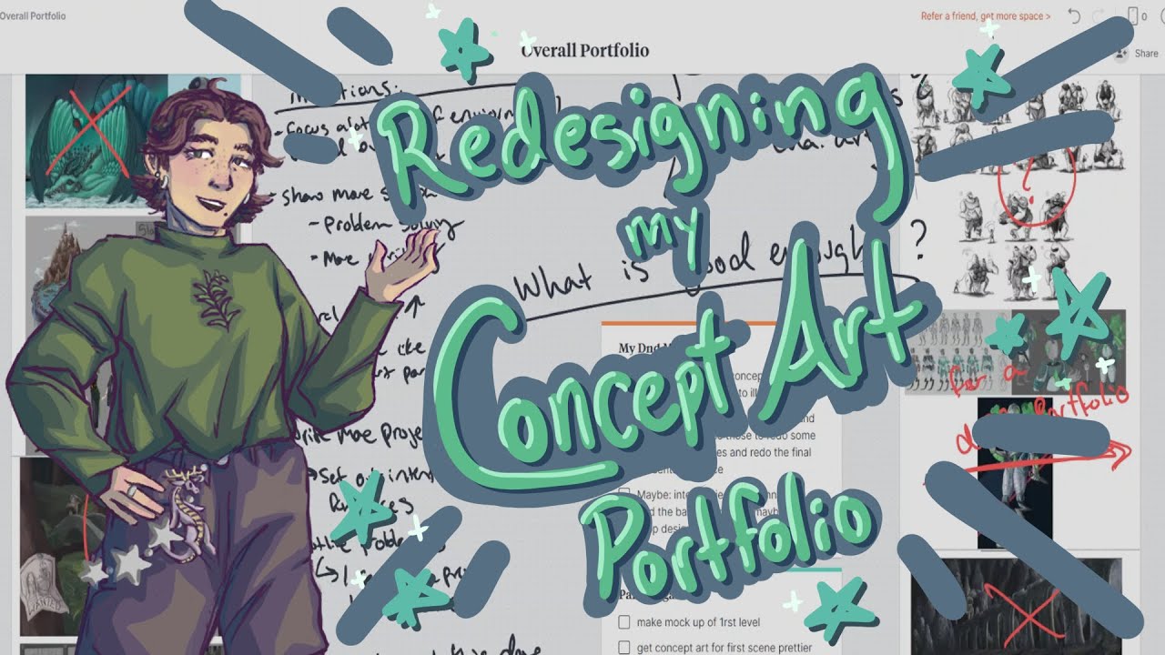 The Plan!- Redesigning My Concept Art Portfolio - YouTube