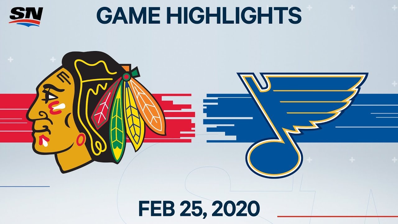 NHL Highlights | Blackhawks vs. Blues – Feb. 25, 2020 - YouTube