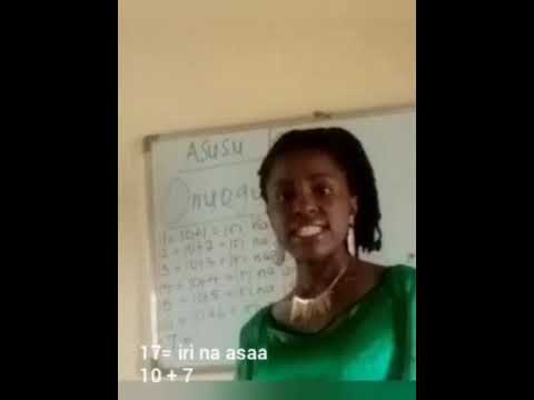 ọnụọgụgụ ( How to write numbers in igbo language) - YouTube