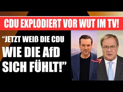 LASCHET ESKALIERT LIVE 🚨 CDU-MANN UND MODERATOR GERATEN ANEINANDER!