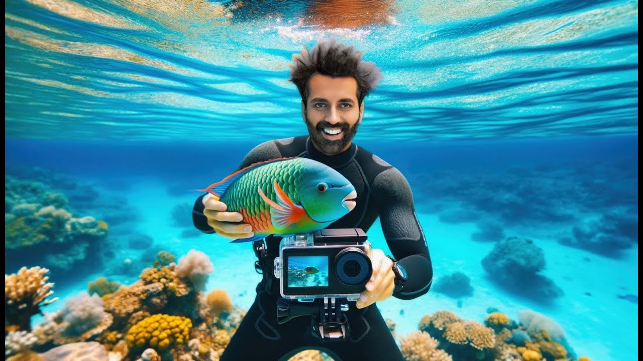 My First Catch Parrot Fish: Spearfishing Success at Charna Island - YouTube