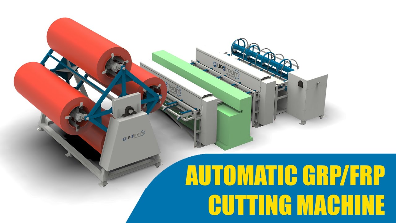 Automatic GRP/FRP cutting machine - YouTube