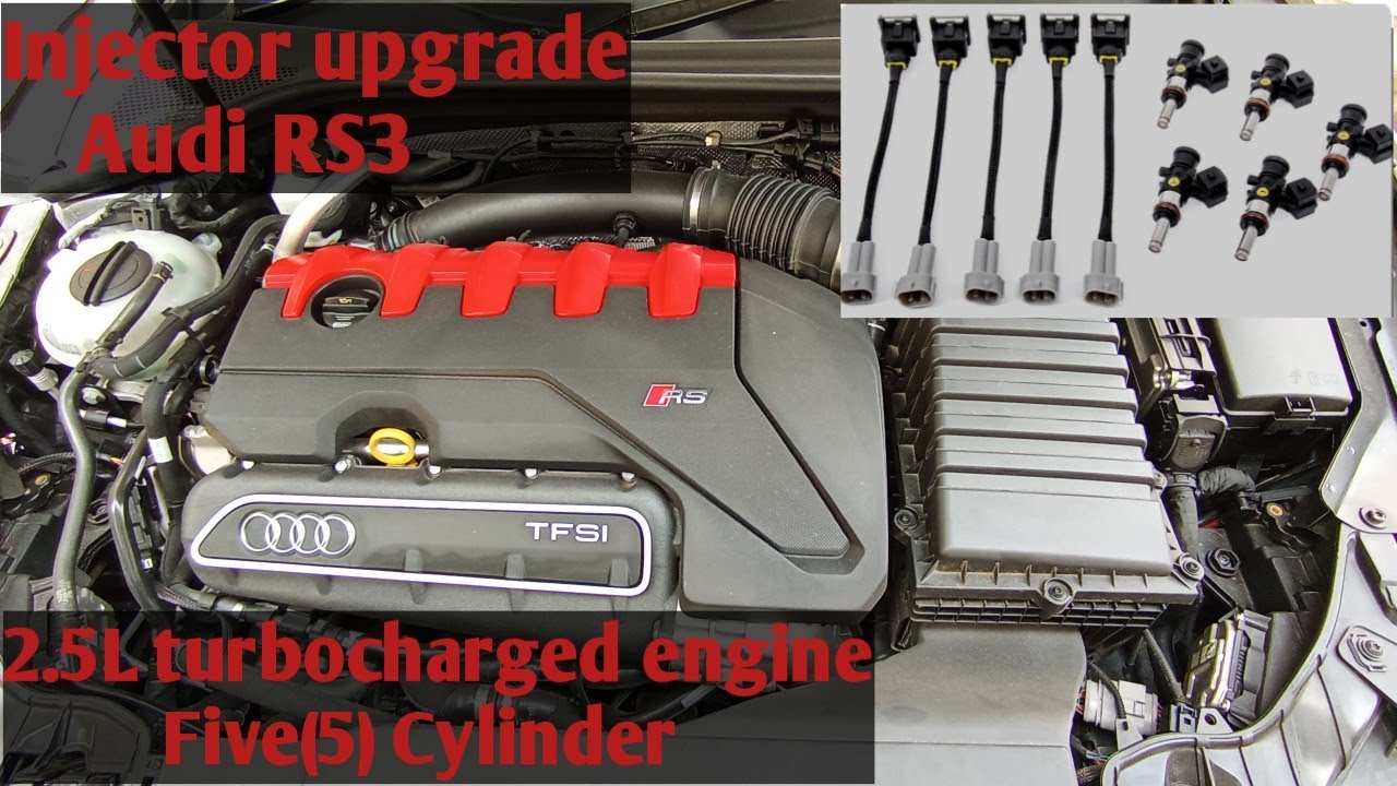 Audi RS3 2.5L turbocharged engine 8S TTRS/8V port injector upgrade ...