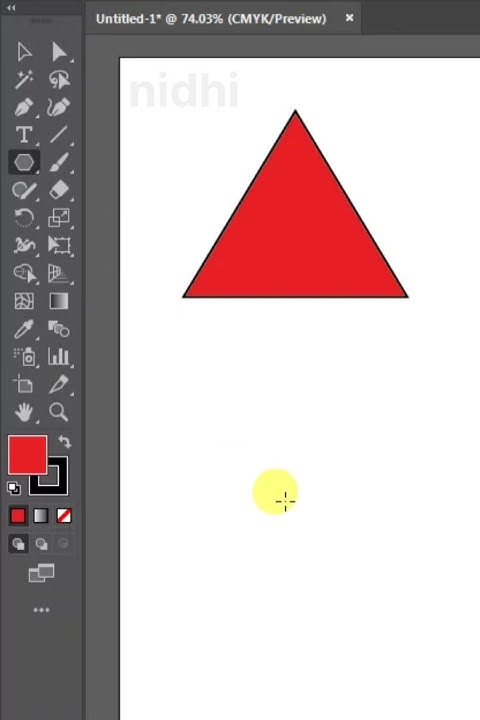 How to Make Triangle in Adobe Illustrator - YouTube
