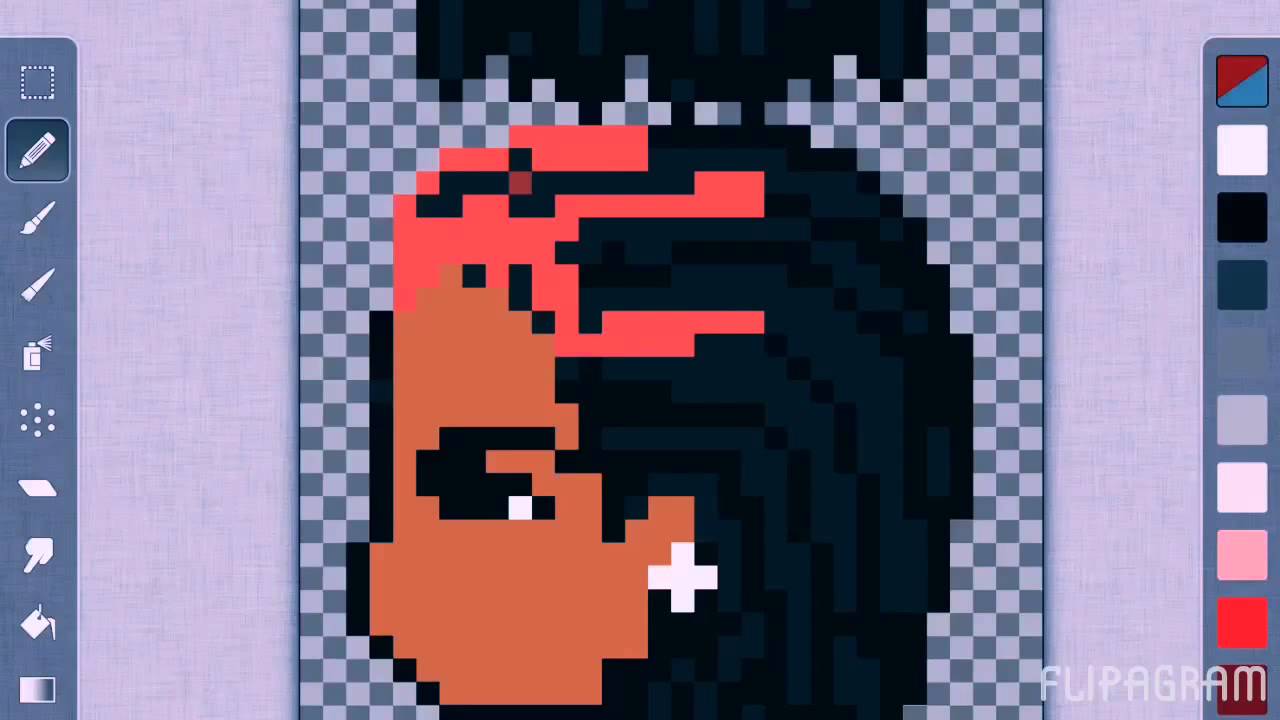 Editing pixelated head (dreadlocks edit) - YouTube
