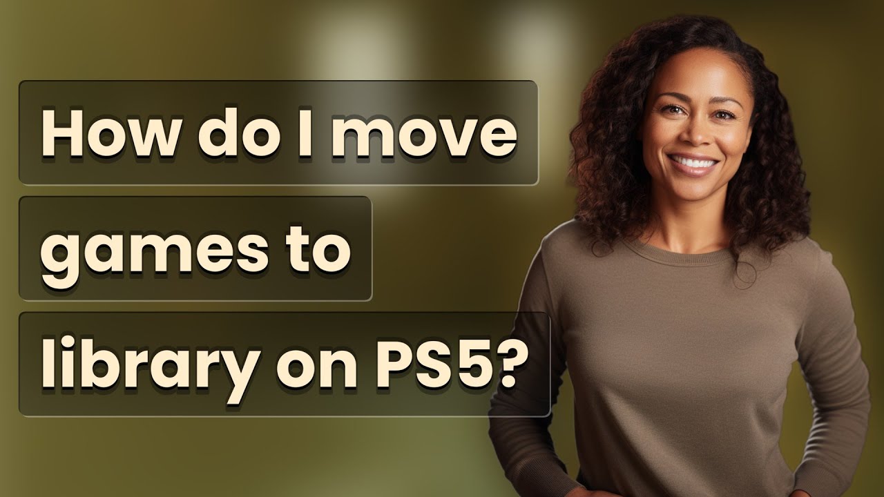 How do I move games to library on PS5? - YouTube