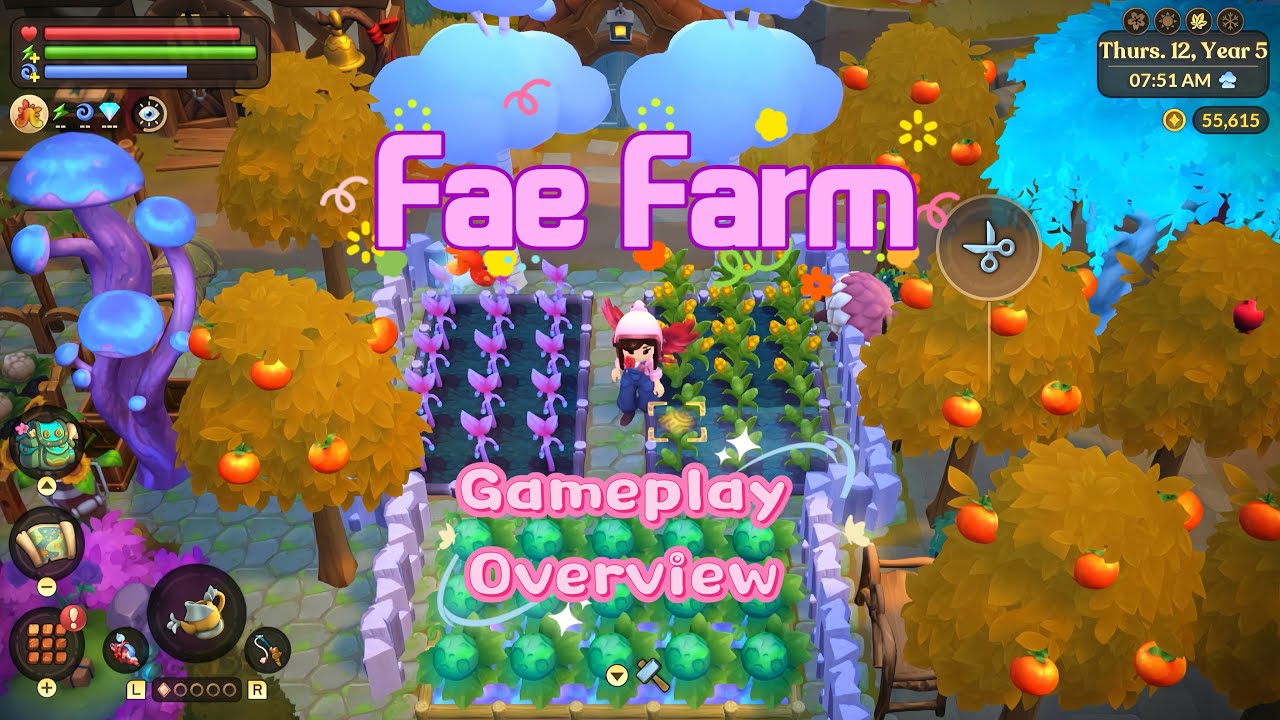 Fae Farm Gameplay Overview (Fall Season) on Nintendo Switch - YouTube