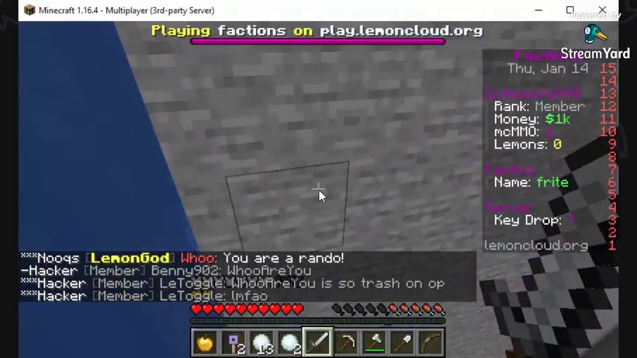 Minecraft Factions(Lemon Cloud) - YouTube